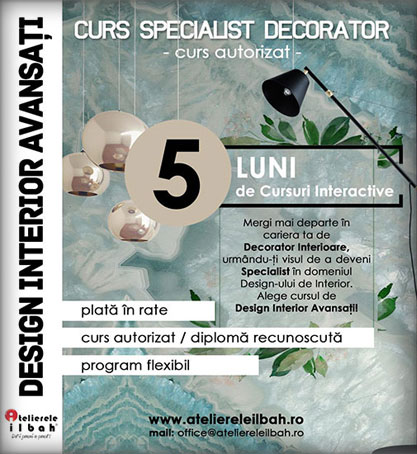 Curs Design Interior - Atelierele ILBAH - Curs Acreditat. Inscrie-te acum!