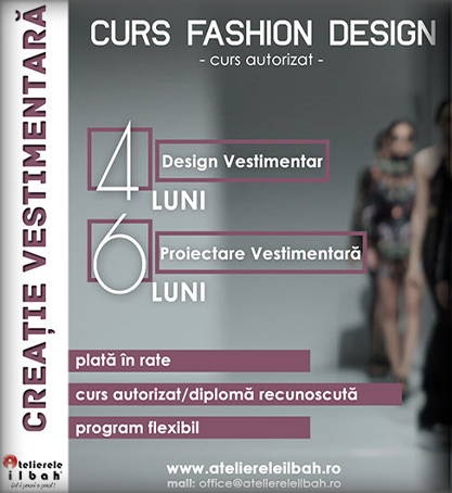 Curs Design Vestimentar (Creatie Vestimentara) - Curs Autorizat. Inscrie-te